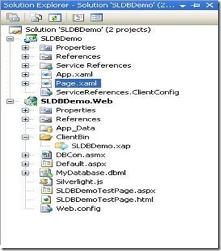 Explore .NET with Vikram Pendse: Silverlight 2 Grid : LINQ to SQL + WebService